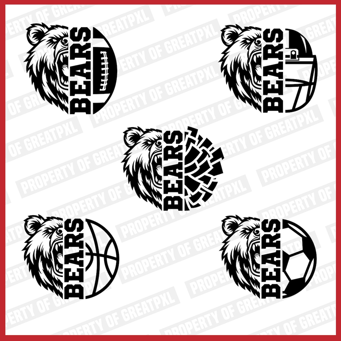 Bears SVG, 25 Bears SVG PNG Bundle, Bears Svg Cricut Cutfile, Bears ...