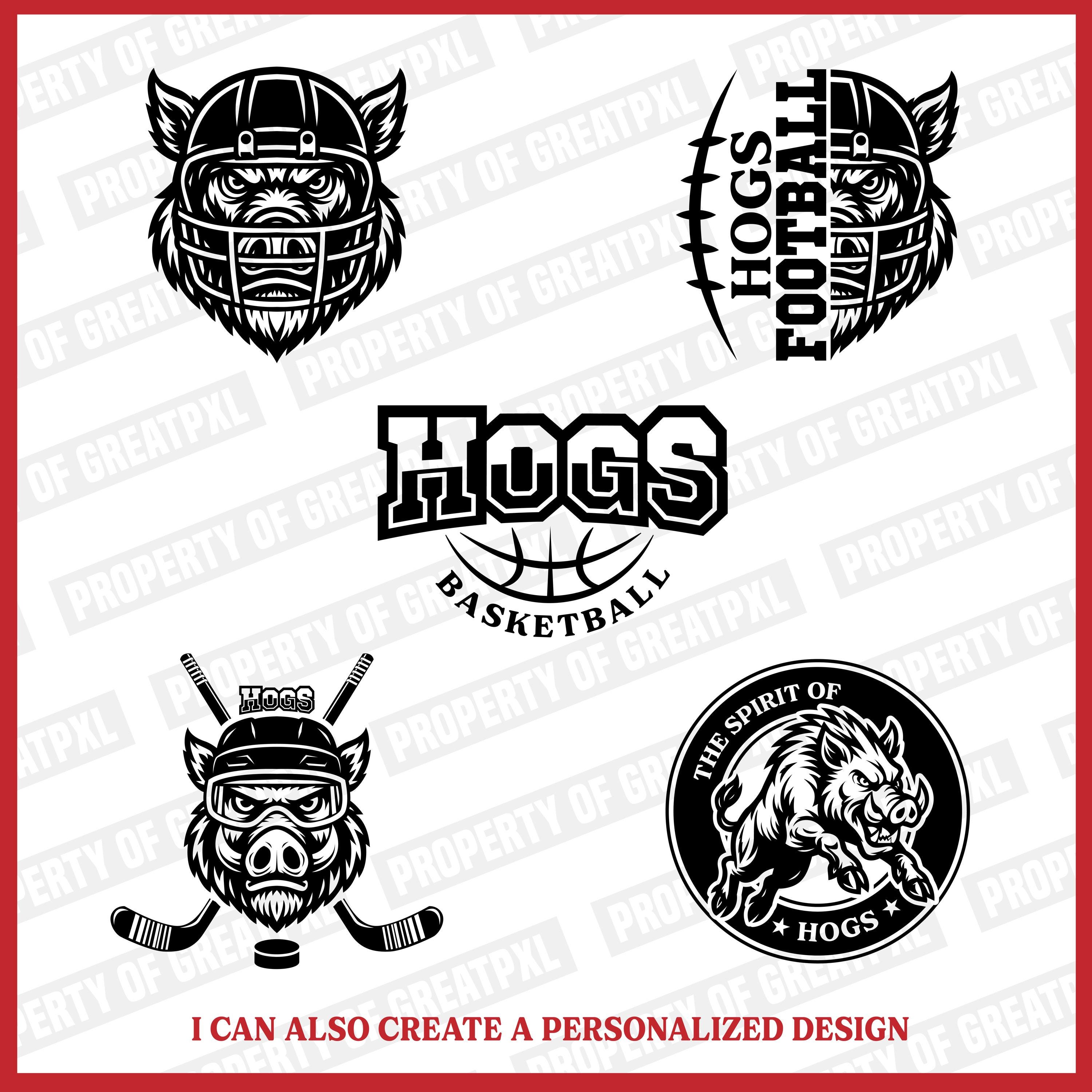 Hogs SVG, 25 Hogs SVG PNG Bundle, Hogs Cricut Cutfile, Hogs School ...