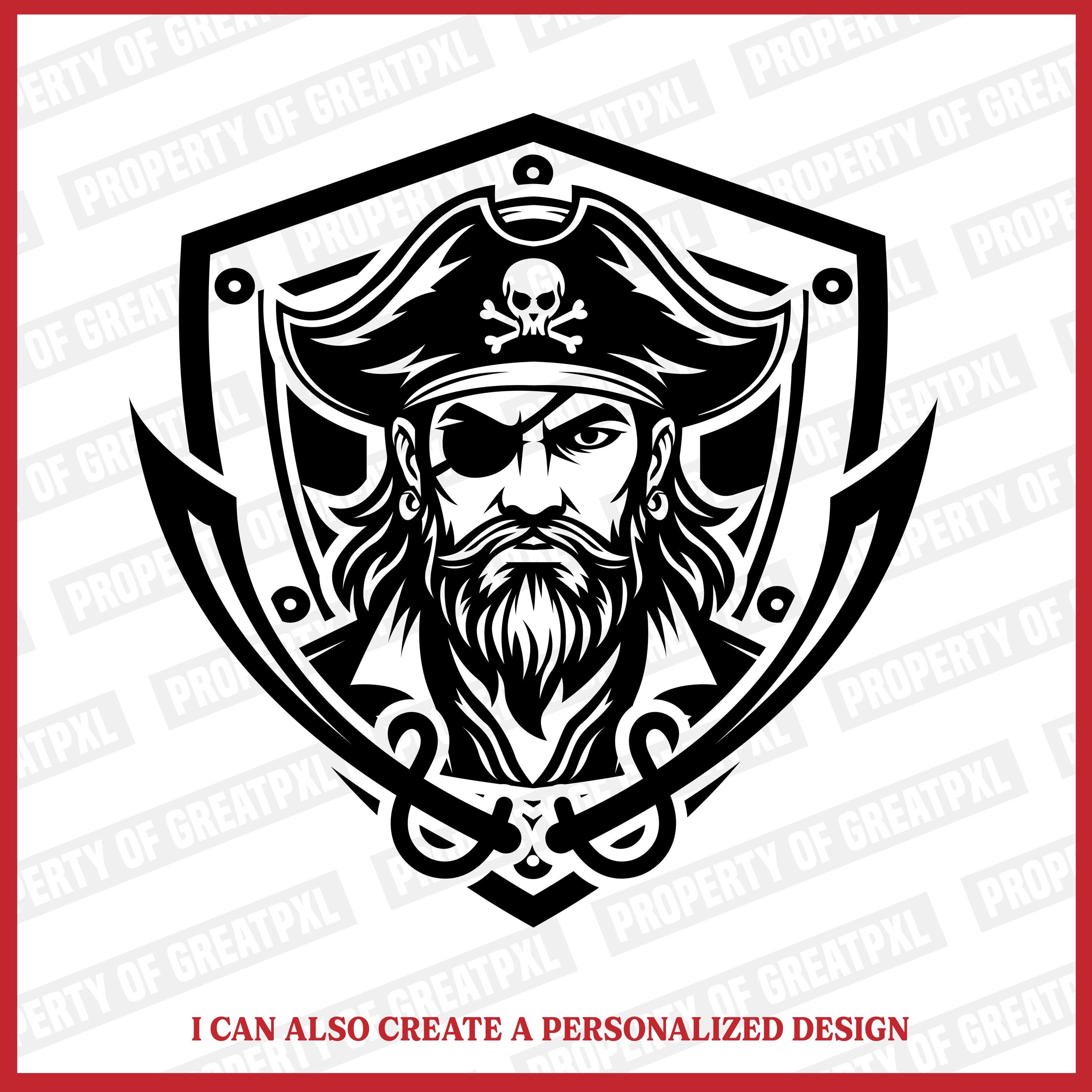 Pirates SVG, Pirates PNG, Pirates Shield Swords, Pirates School Mascot ...