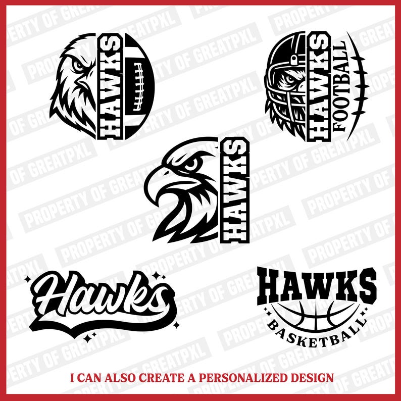 Hawks SVG, 25 Hawks SVG PNG Bundle, Eps, Hawks Svg Cricut Cutfile ...