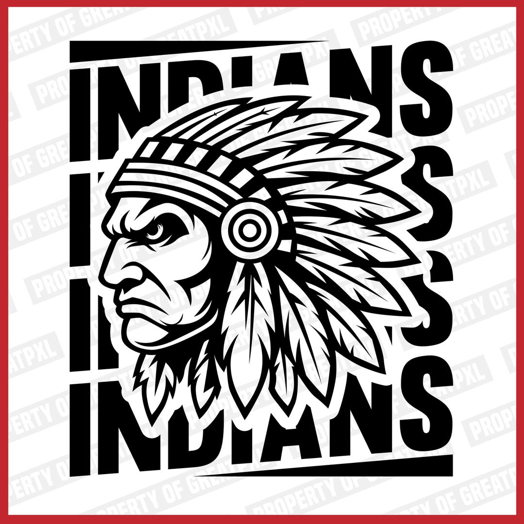 Indians SVG, Indians PNG, Indians SVG Cricut, Cutfile, Indians School ...