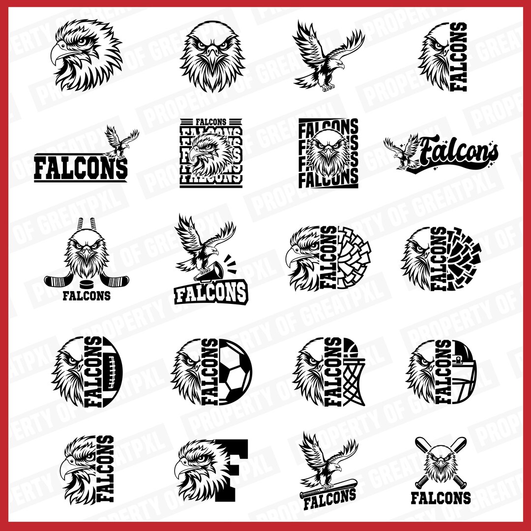 Falcons SVG, 20 Falcons SVG Bundle, Falcons PNG, Falcons Svg Cricut ...