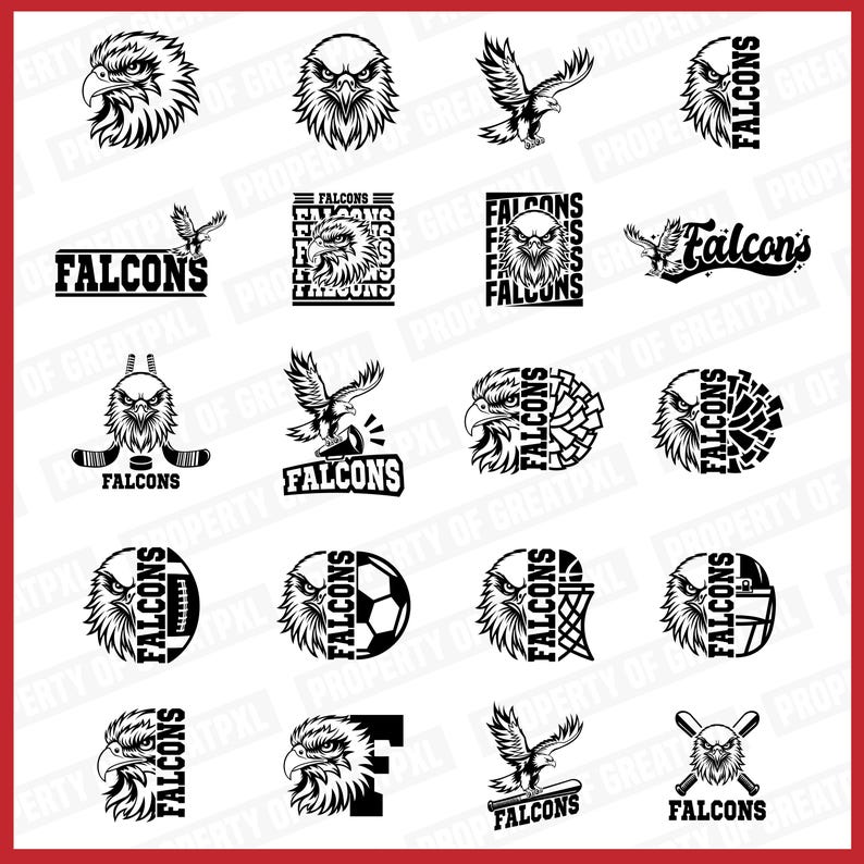 Falcons SVG, 20 Falcons SVG Bundle, Falcons PNG, Falcons Svg Cricut ...