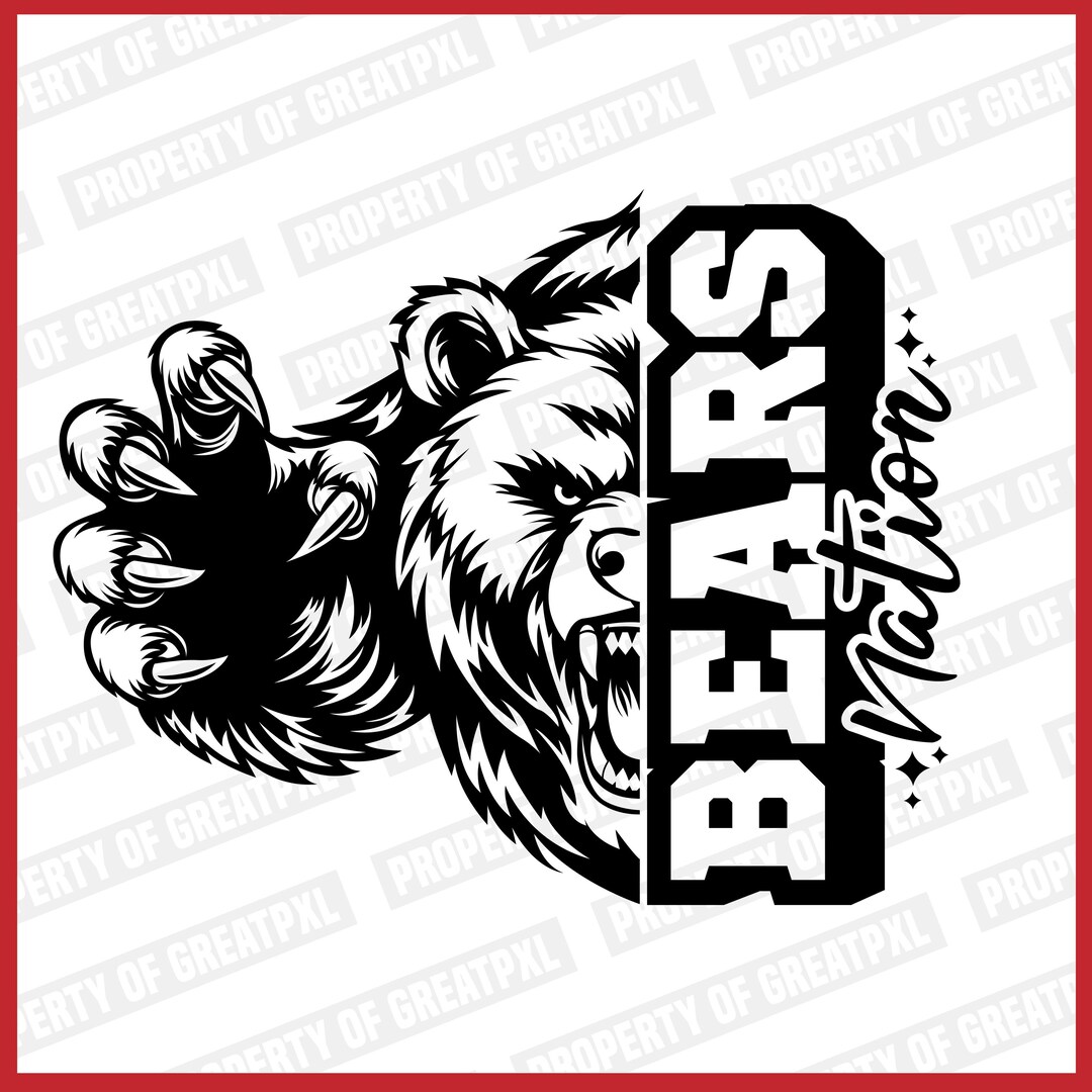 Bears SVG, Bears Nation, Bears PNG, Bears Svg Cricut, Bears School ...