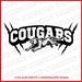 Cougars SVG PNG, Cougars Scratch Silhouette, Cougars School Mascot ...