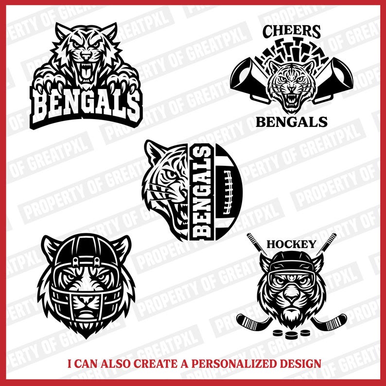 Bengals SVG, 25 Bengals SVG PNG Bundle, Eps, Bengals Cricut Cutfile ...