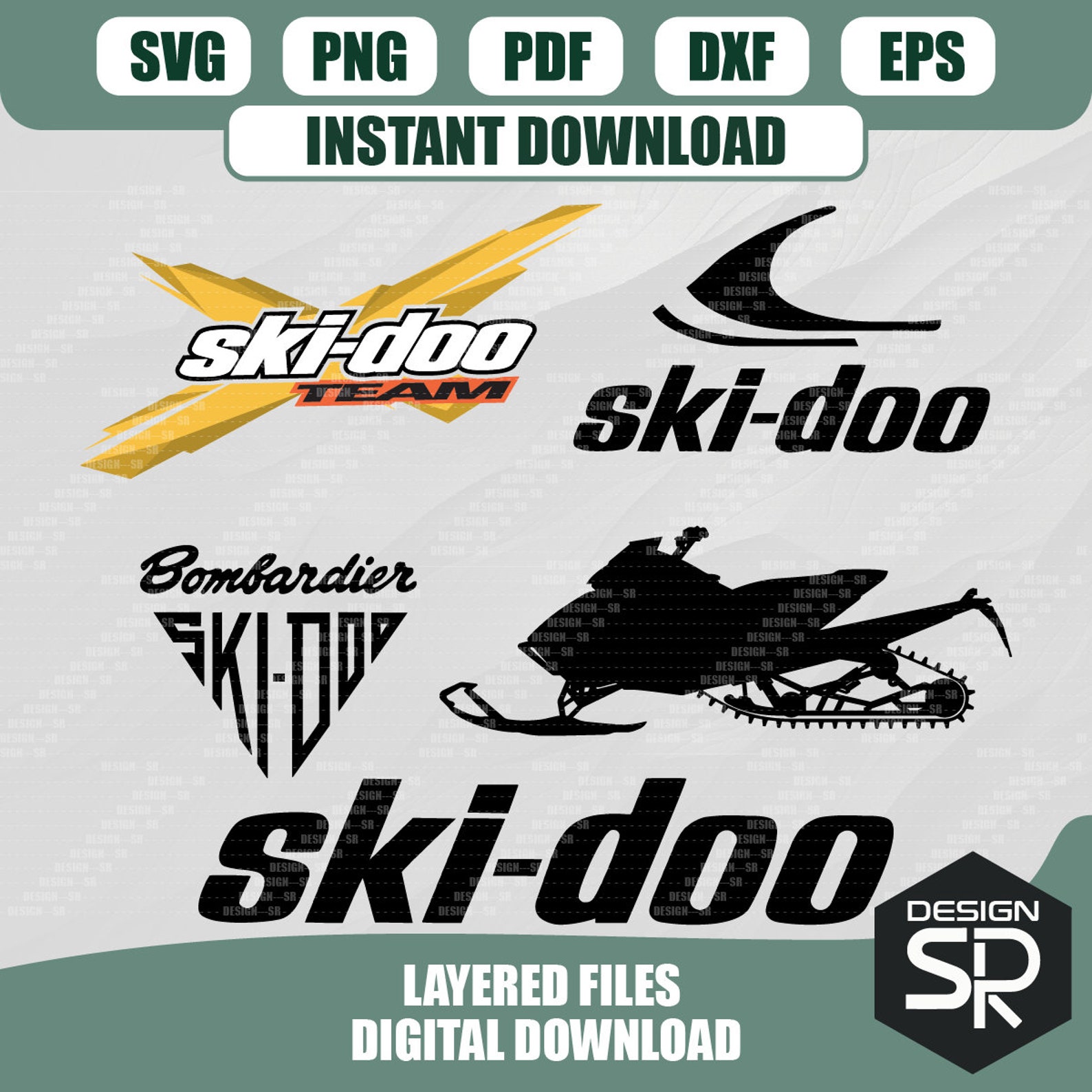 Snow Bike SVG PNG Dxf Cricut & Silhouette File, Svg Bundle, Sticker ...