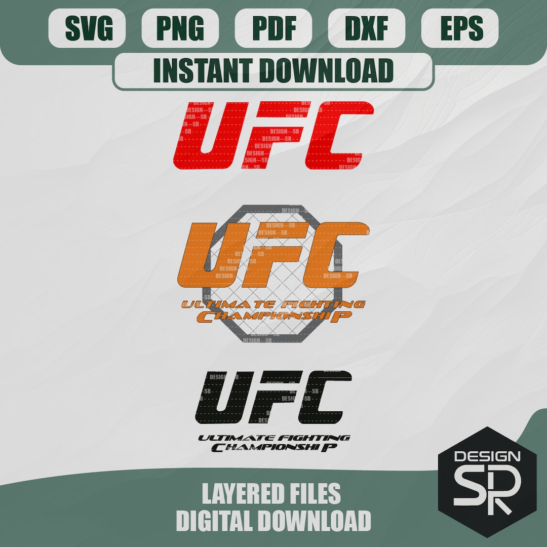 UFC SVG PNG Dxf Cricut & Silhouette File, Svg Bundle, Sticker, Cricut ...
