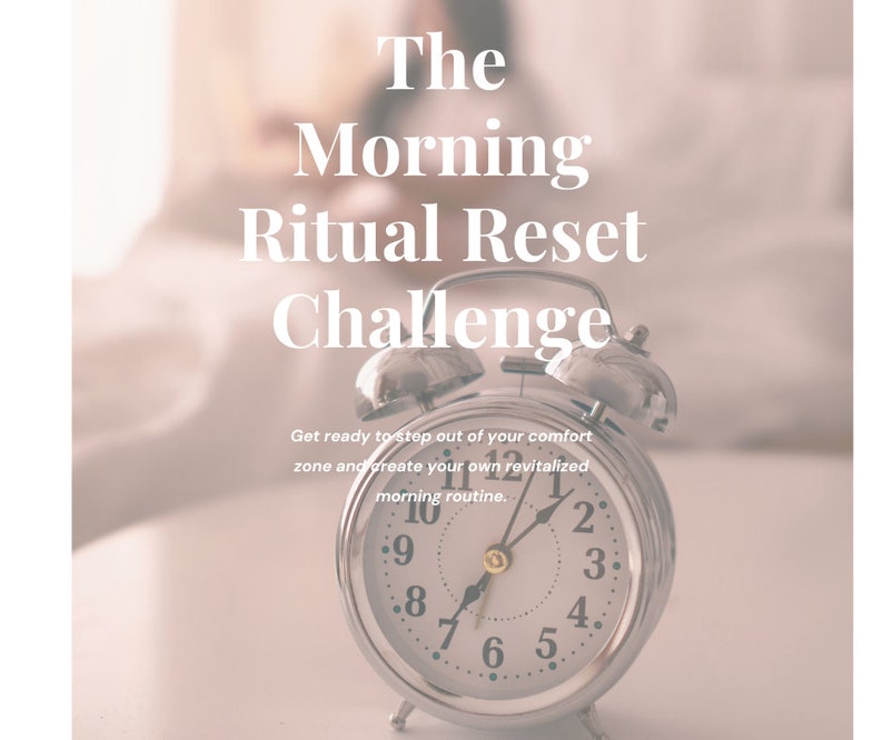 Morning Routine Ritual Challenge - Etsy