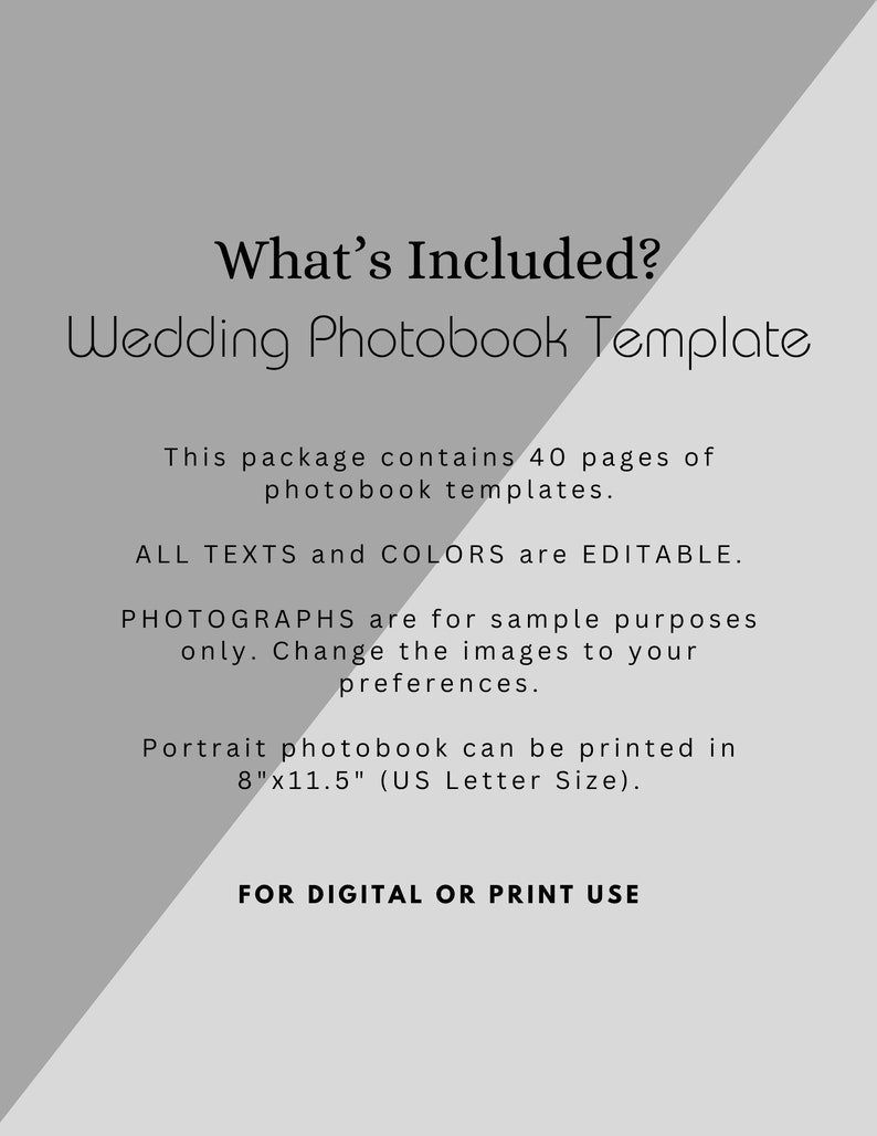 Custom Wedding Albums, Coffee Table Book, Ebook Template Canva, Custom ...