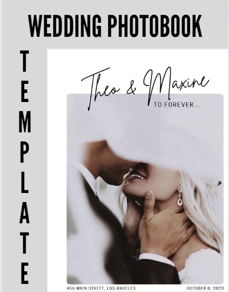 Custom Wedding Albums, Coffee Table Book, Ebook Template Canva, Custom ...