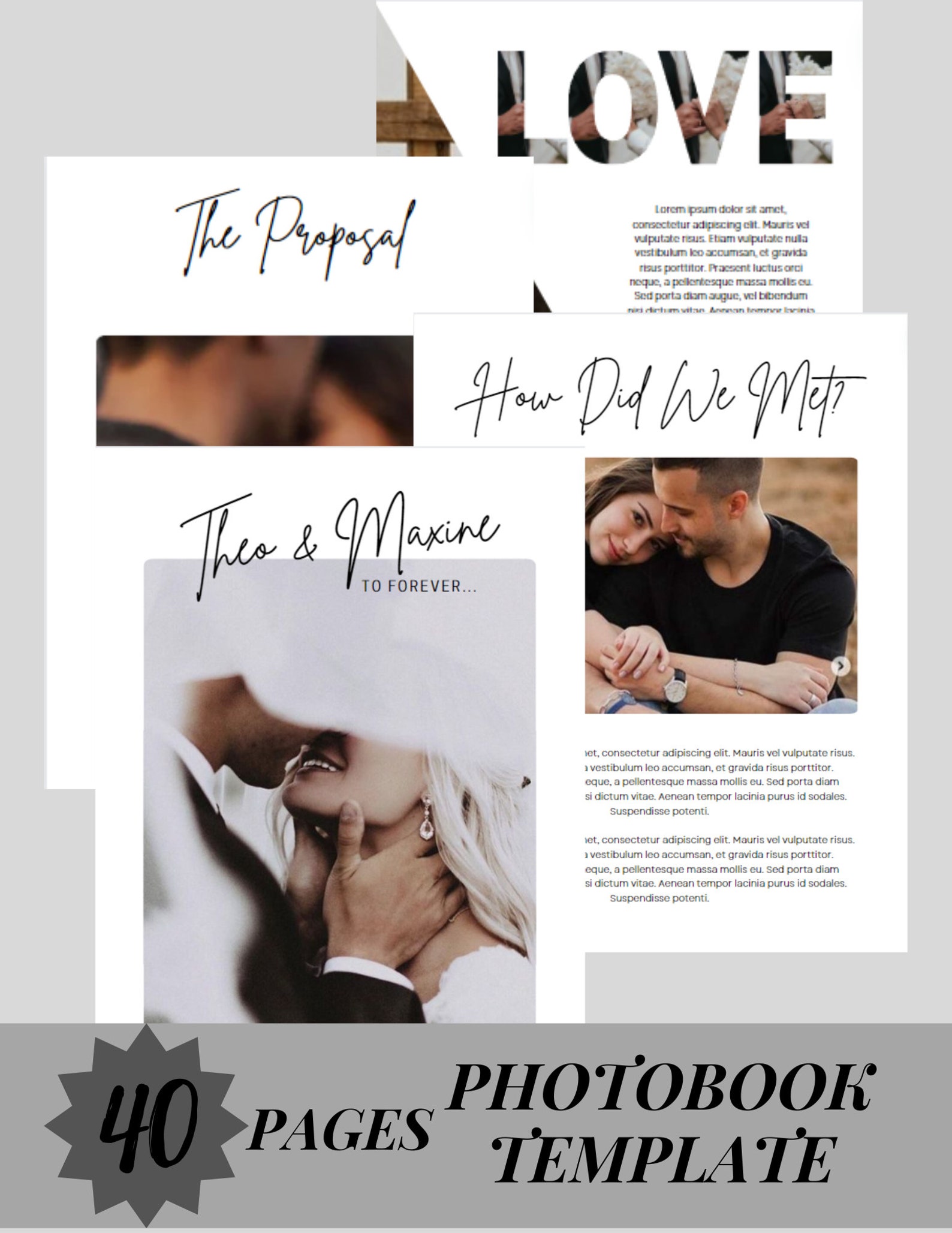 Custom Wedding Albums, Coffee Table Book, Ebook Template Canva, Custom ...