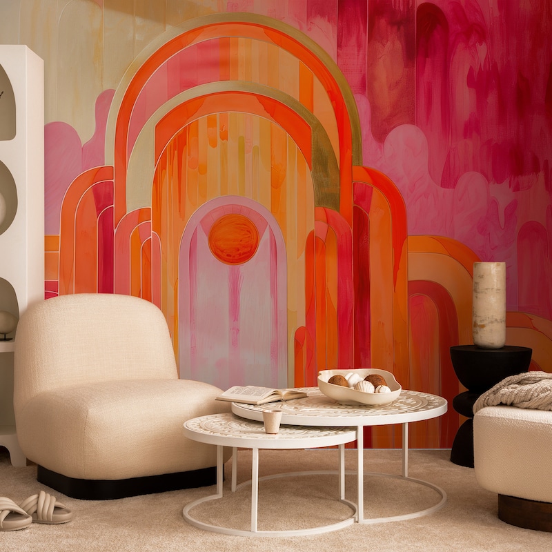 Midcentury Wallpaper - Etsy