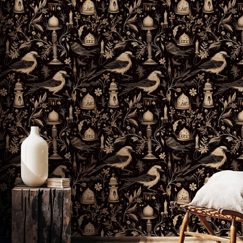 Raven Wallpaper - Etsy