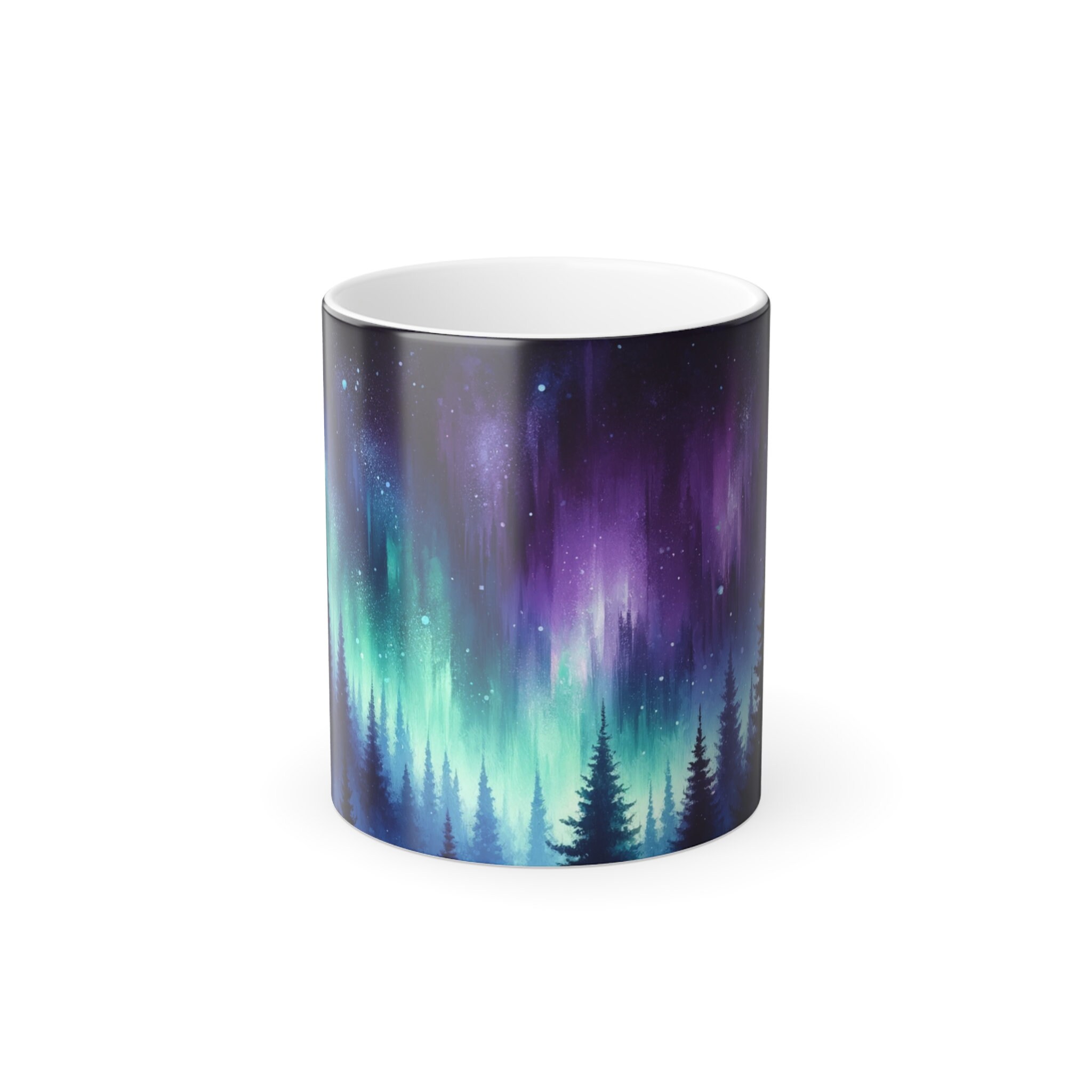 Mystical Night Forest Color Changing Mug, Gift for Nature Lover, Heat ...