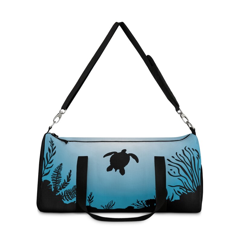 Sea Turtle Travel Bag, Ocean Duffel Bag, Beach Tropical Ocean Gym Bag ...