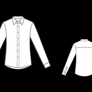 Men's Linen Button up Shirt Pattern: Sizes 36-56 (PDF Pattern) - Etsy