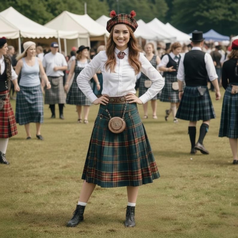 Scottish Kilt Dress Sewing Pattern,bohemian Style For, Women Skirt ...