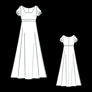 Cottagecore Dress Sewing Pattern: Medieval Ball Gown (PDF Pattern/ 2-30 ...