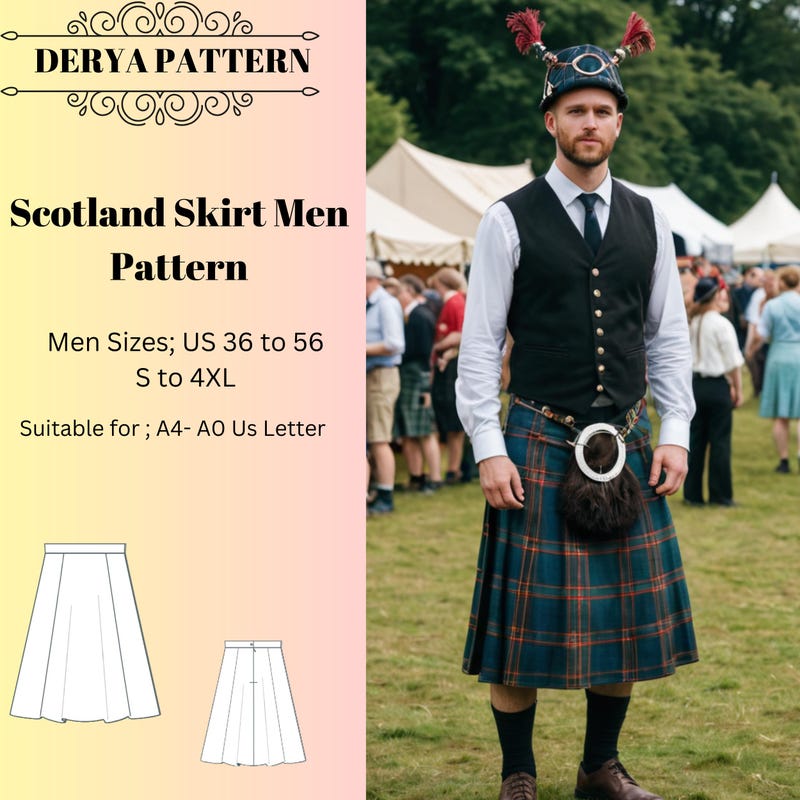 Plus Size Kilt for Men - Etsy