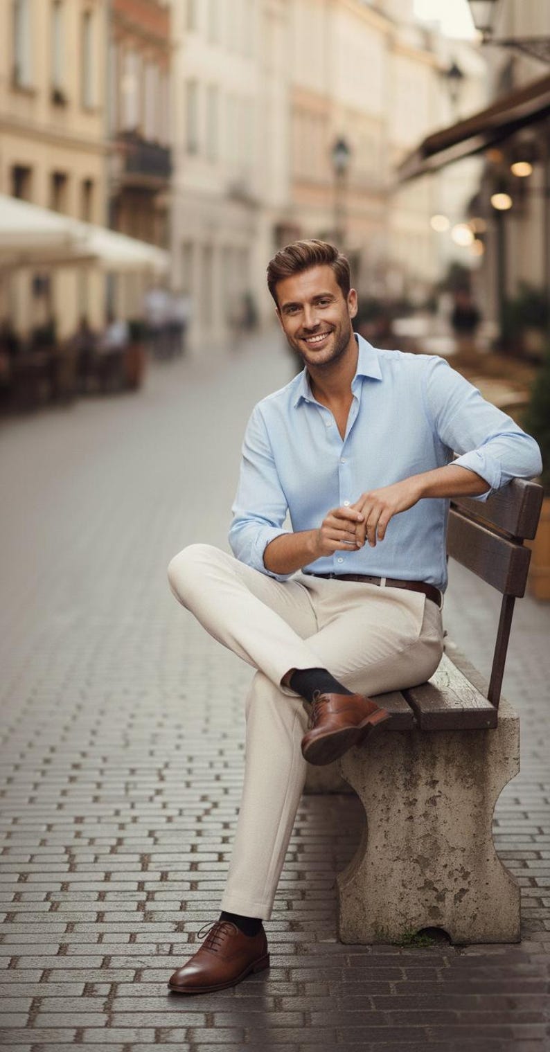Men Linen Trousers Sewing Pattern: Summer Style (A4 A0) (digital ...