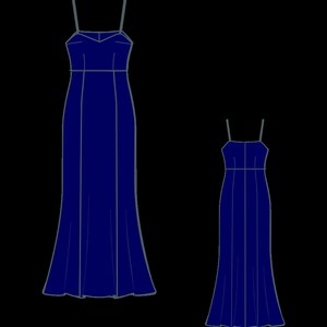 Slim Fit Evening Gown Dress Pattern,women Dress Patterns,balo,party ...