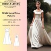 Bridal Gown Sewing Pattern, High-low Dress Pattern, Ball Gown, Fairy ...
