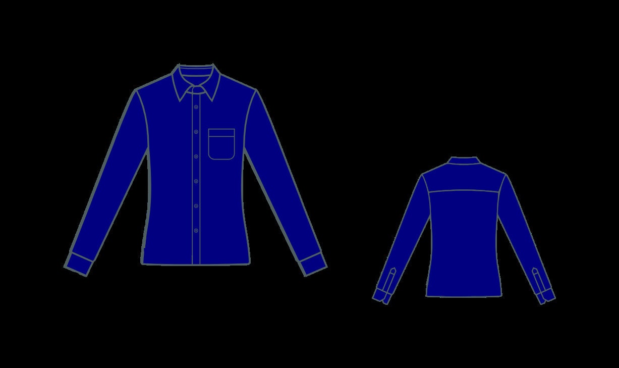 Slim Fit Men's Shirt Sewing Pattern, Shirt Pattern for Men, Button up ...