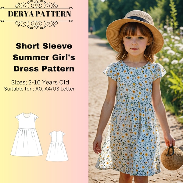 Girl Dress Sewing Pattern - Etsy