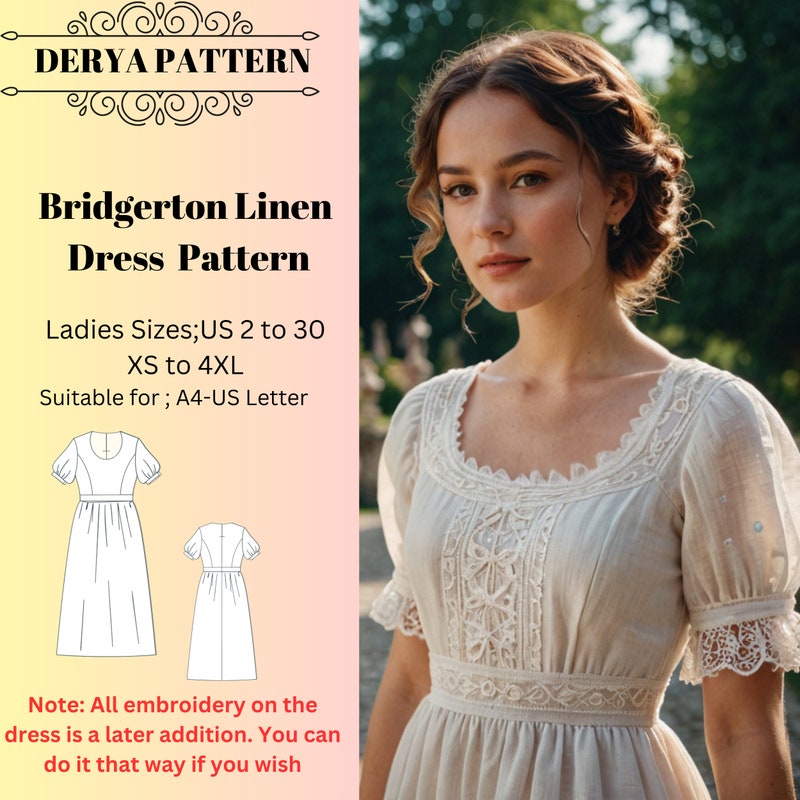 Bridgerton Dress Pattern - Etsy
