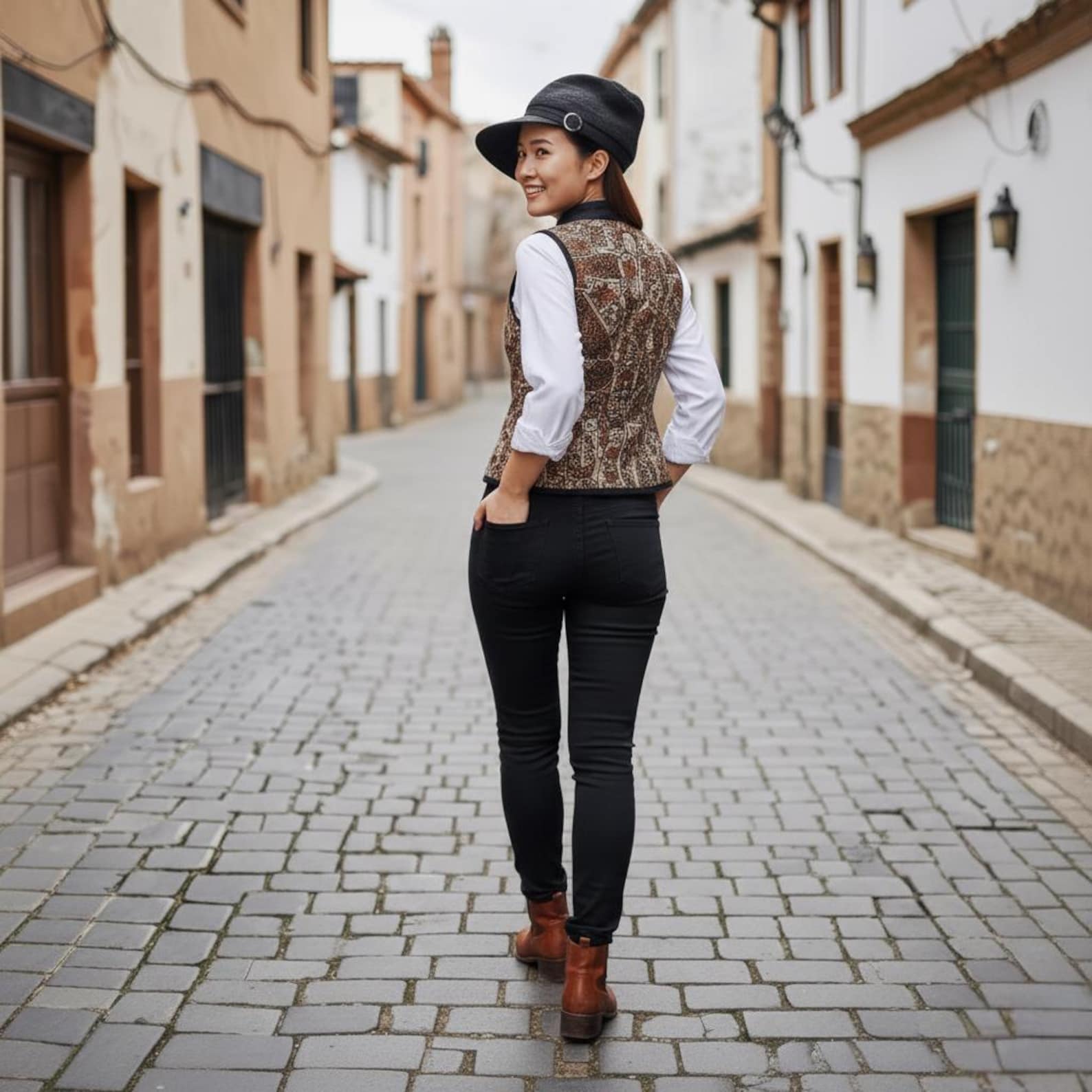 Collared Vest Sewing Pattern/front Tie Top/women/ Sizes: (A0 A4-U 2to30 ...