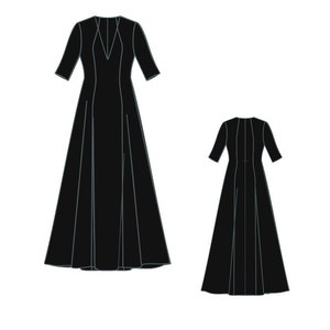 Witch Dress Sewing Pattern , Halloween Costume, Regency, Elvish Dress ...