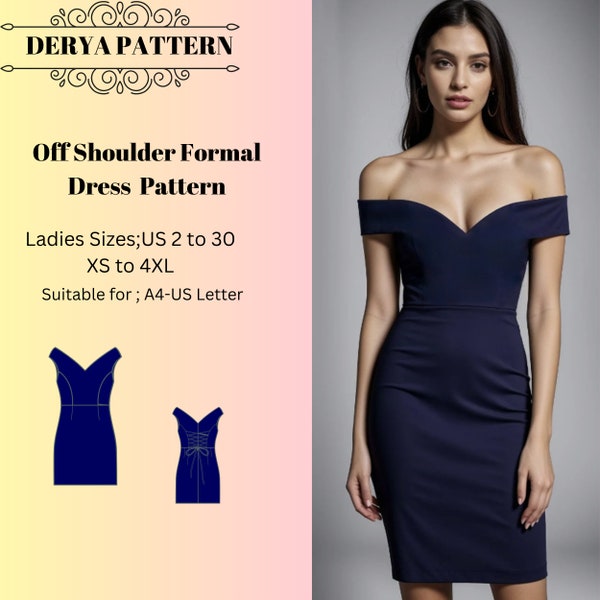 Formal Dress Pattern - Etsy