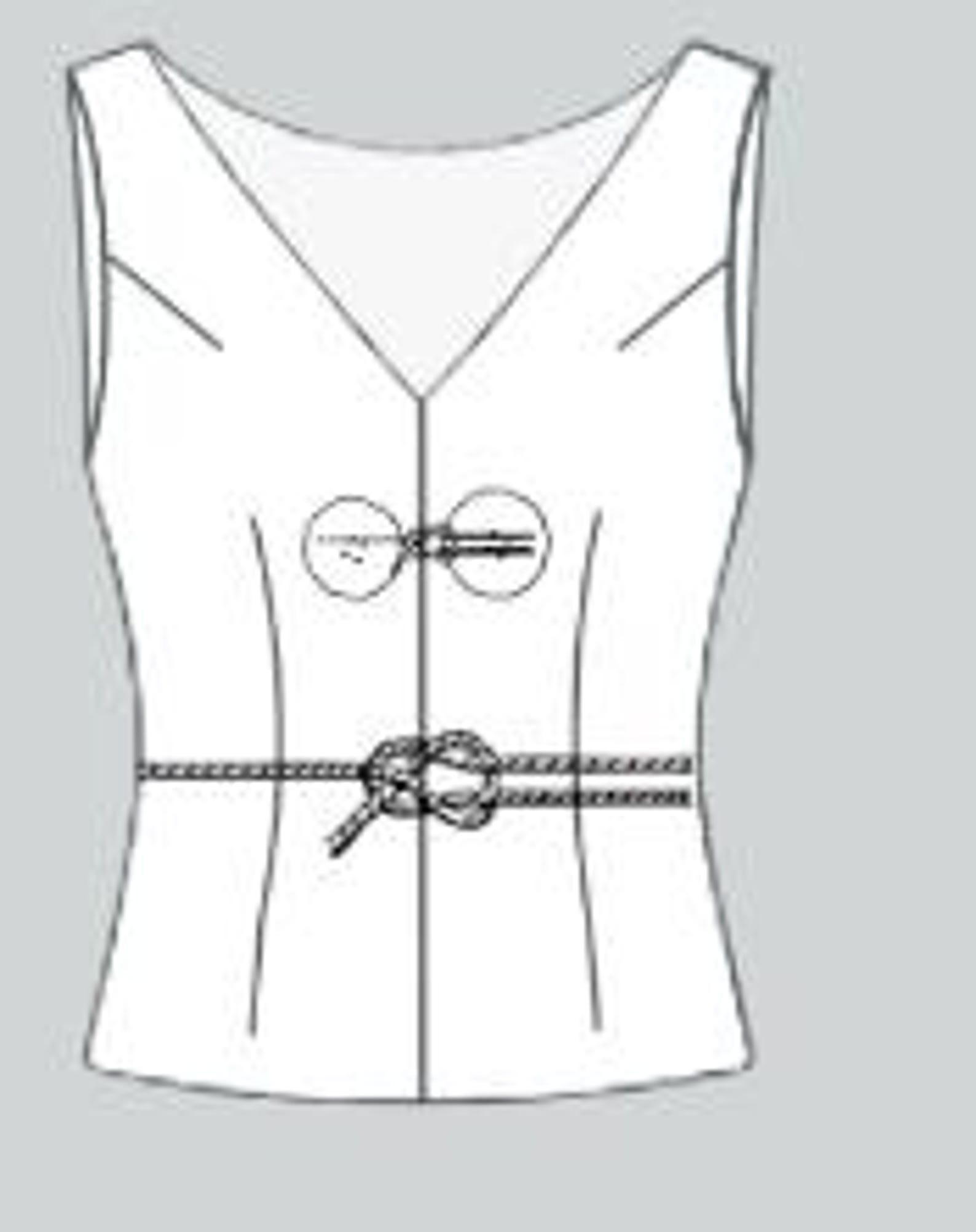 Lace-up Vest Sewing Pattern, Women Dress Modern Design,spring,sun,size ...