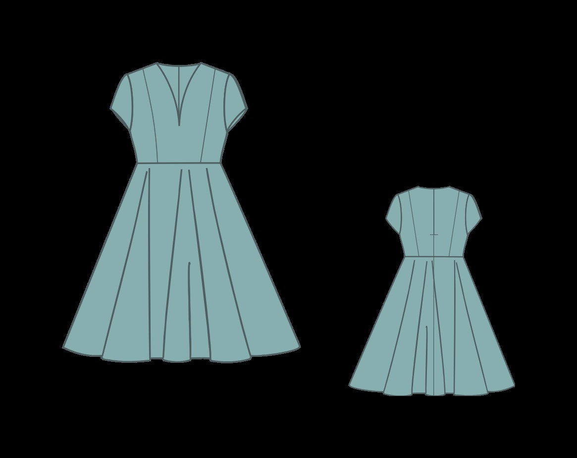 Vintage Prom Dress Pattern,women Dresspatterns, Cocktail, Fairy ...