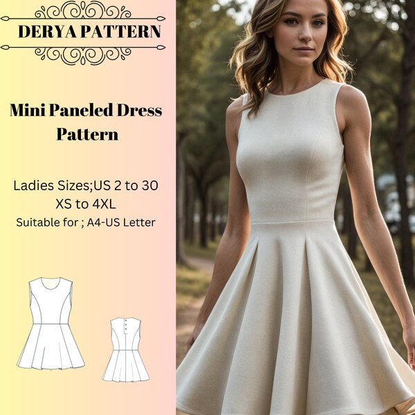 Panel Dress Pattern - Etsy