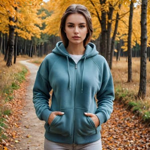 Women's Zip Hoodie Sewing Pattern, Zip up Hoodie Pattern, Women's ...