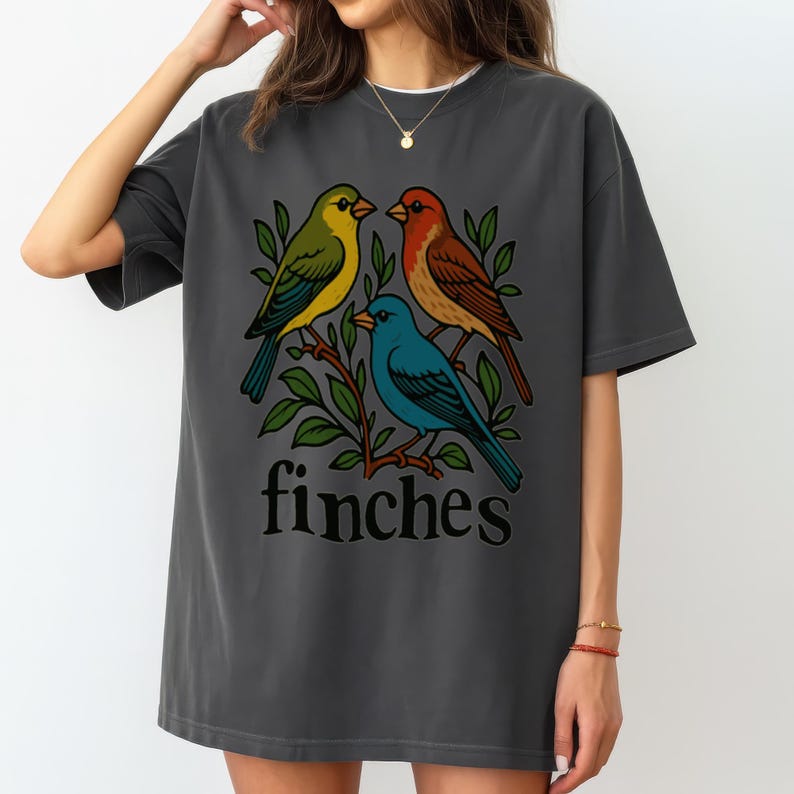 Finches Birdwatching Shirt | Vintage Meme Birding Tee - Etsy