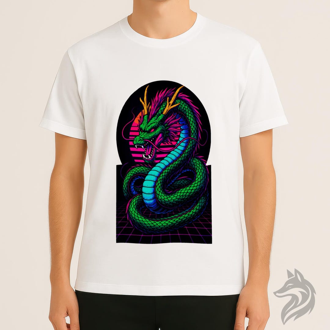 Vaporwave Shenron Dragonball T-shirt | Retro DBZ Art Featuring Goku ...