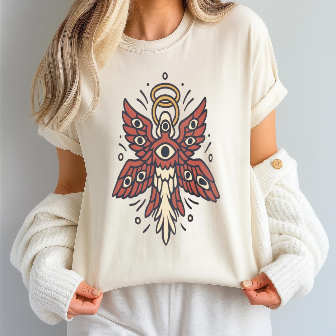 Biblically Accurate Seraphim Shirt | Weirdcore Angelcore Eyeball Tee ...