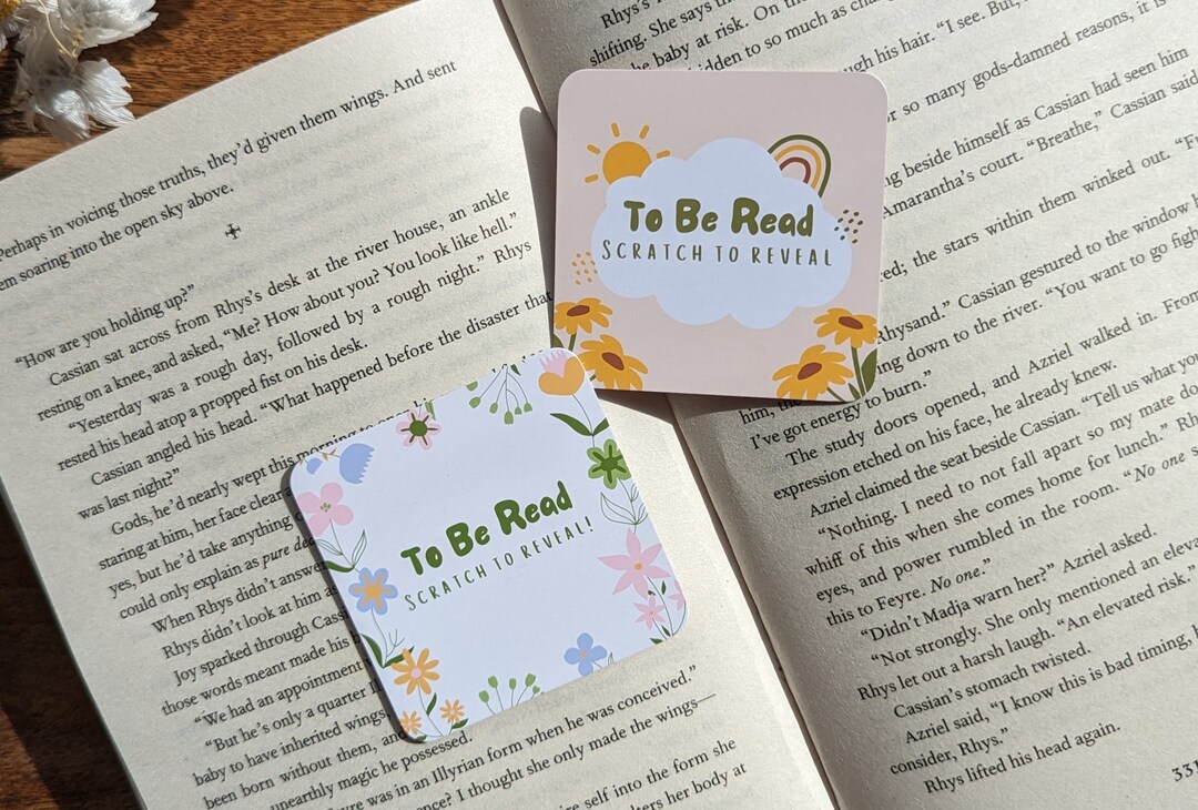 To Be Read 'TBR' Scratch to Reveal Cards, Bookish Reading Inspiration ...