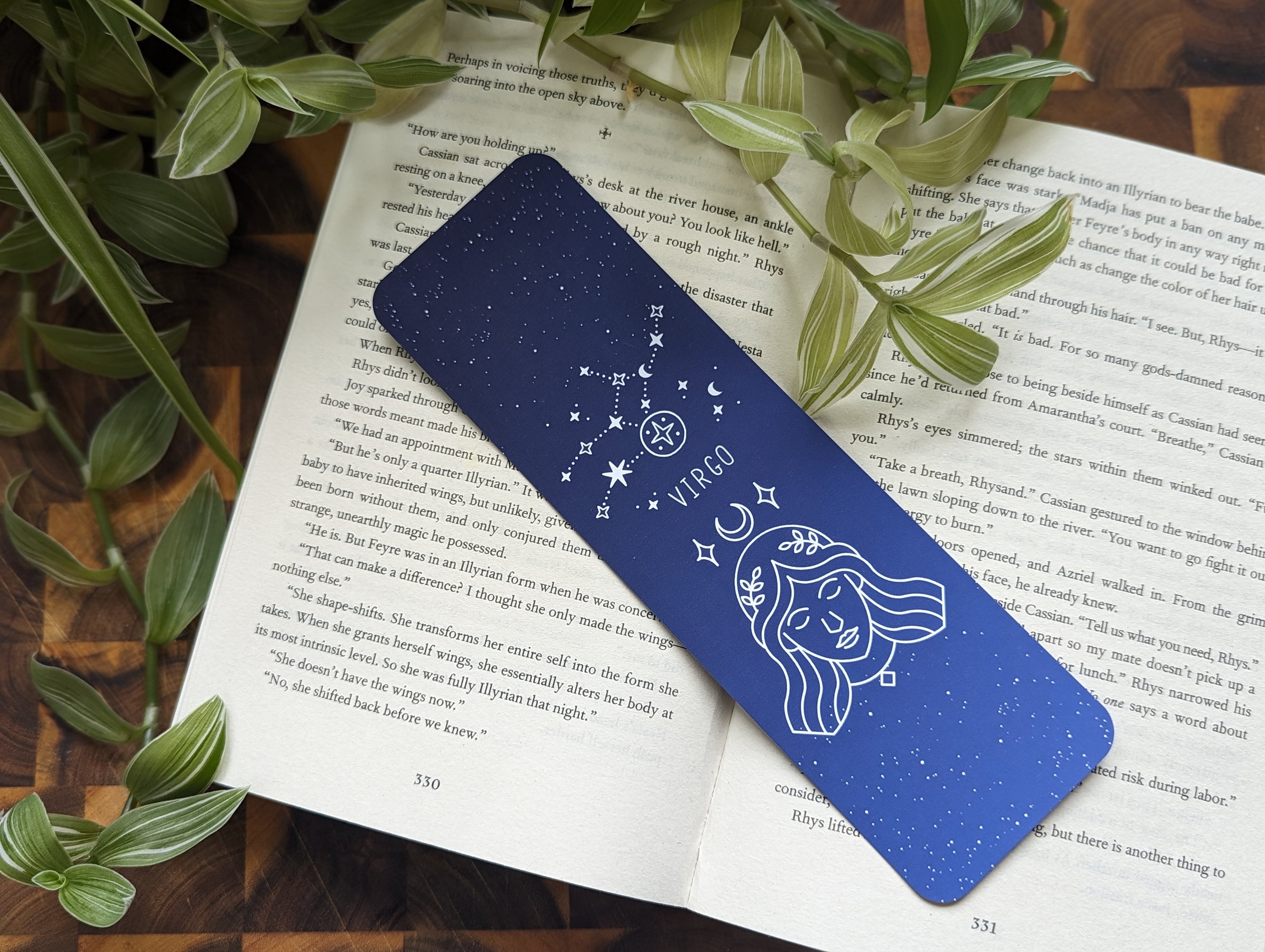 Virgo Star Sign, Zodiac Symbol Handmade Bookmark. Perfect Gift for ...