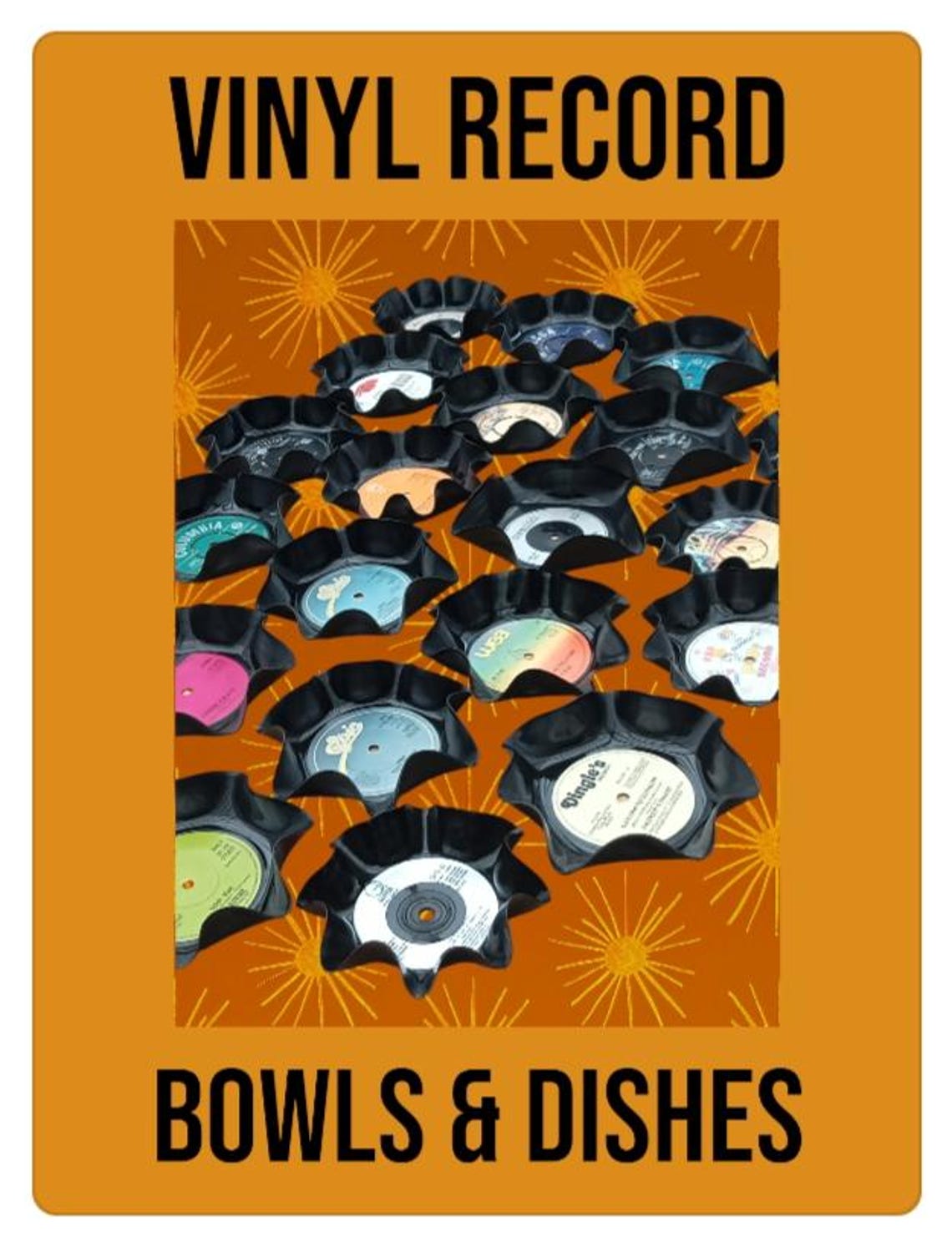 7" Vinyl Record Upcycled Handmade BOWLS / DISHES Perfect for Gifts ...