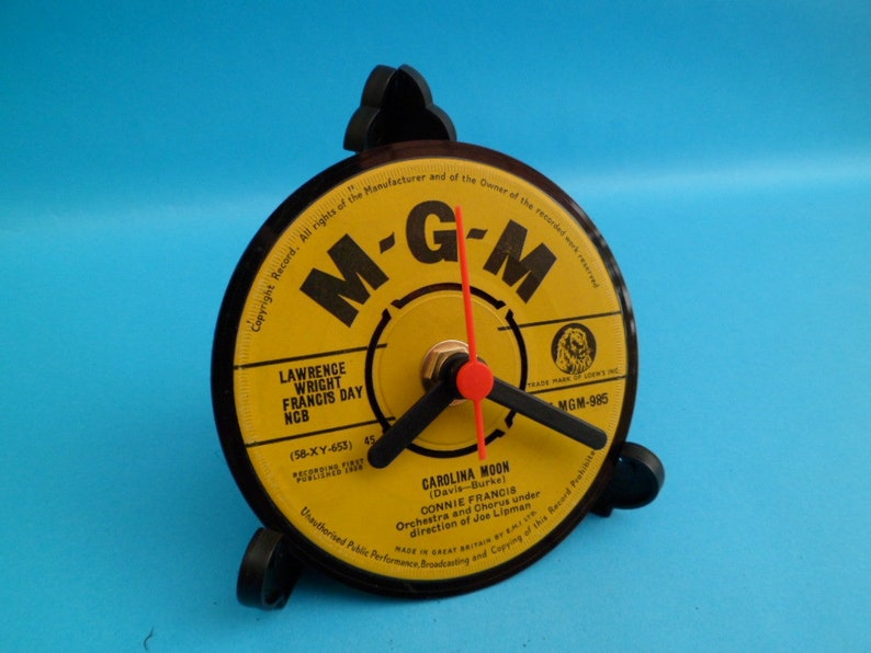 List C2 - 4" Vinyl Record Upcycled DESK CLOCKS All Recycled Records ...