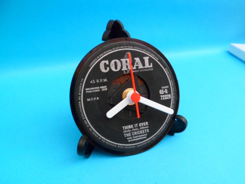 List C2 - 4" Vinyl Record Upcycled DESK CLOCKS All Recycled Records ...
