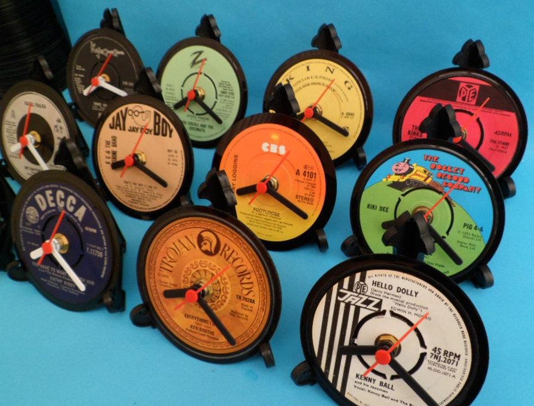 List K - 4" Vinyl Record Upcycled DESK CLOCKS All Recycled Records ...