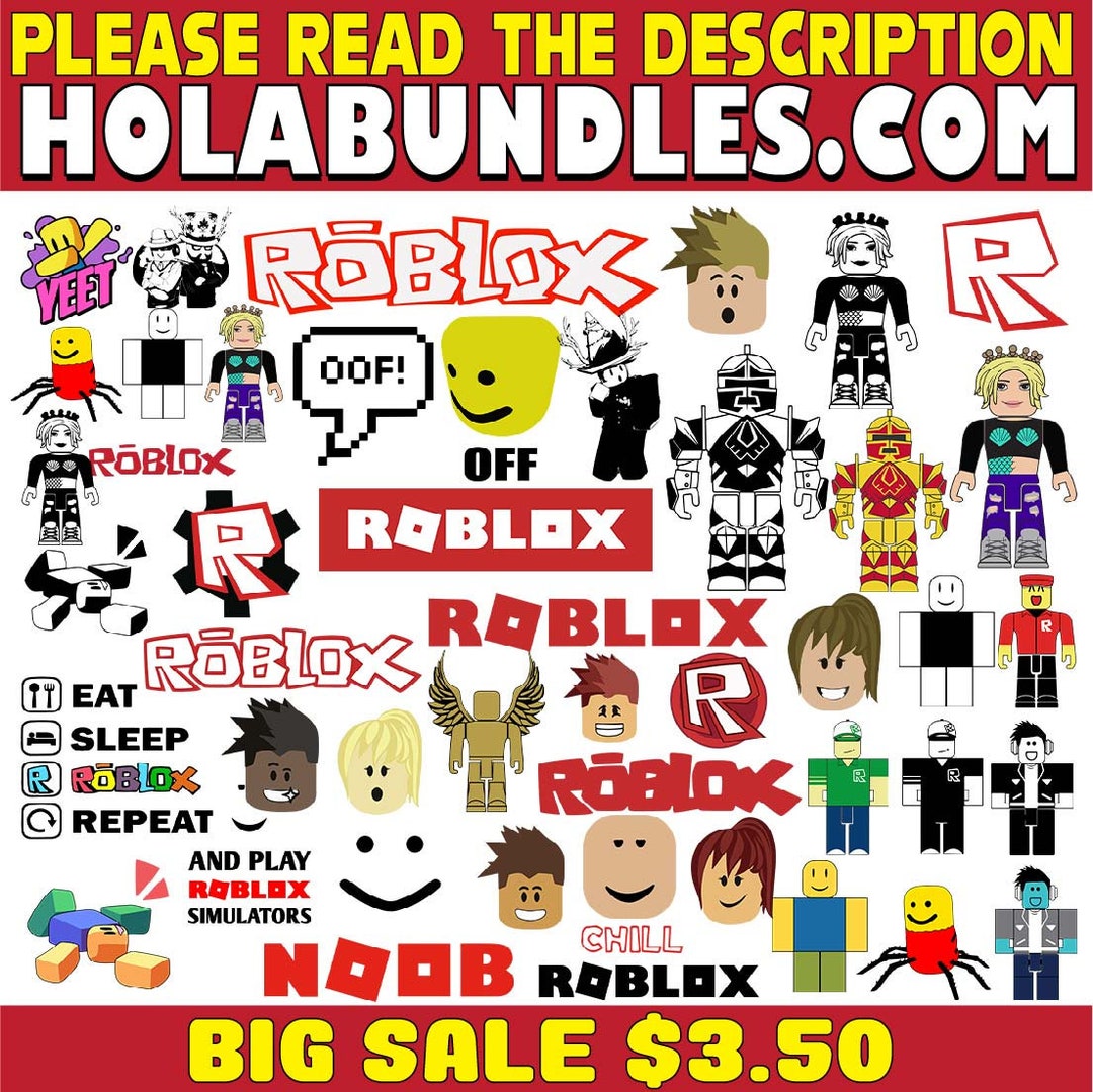 Roblox Bundle Svg, Roblox Svg Bundle, Roblox Font, Roblox Svg, Roblox ...
