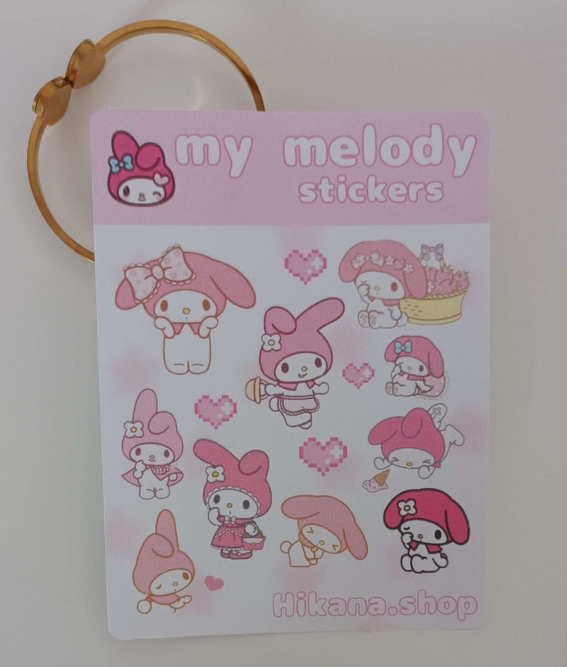 My Melody Stickersheet - Etsy