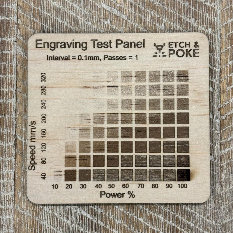 Xtool Laser Test Pattern - Etsy