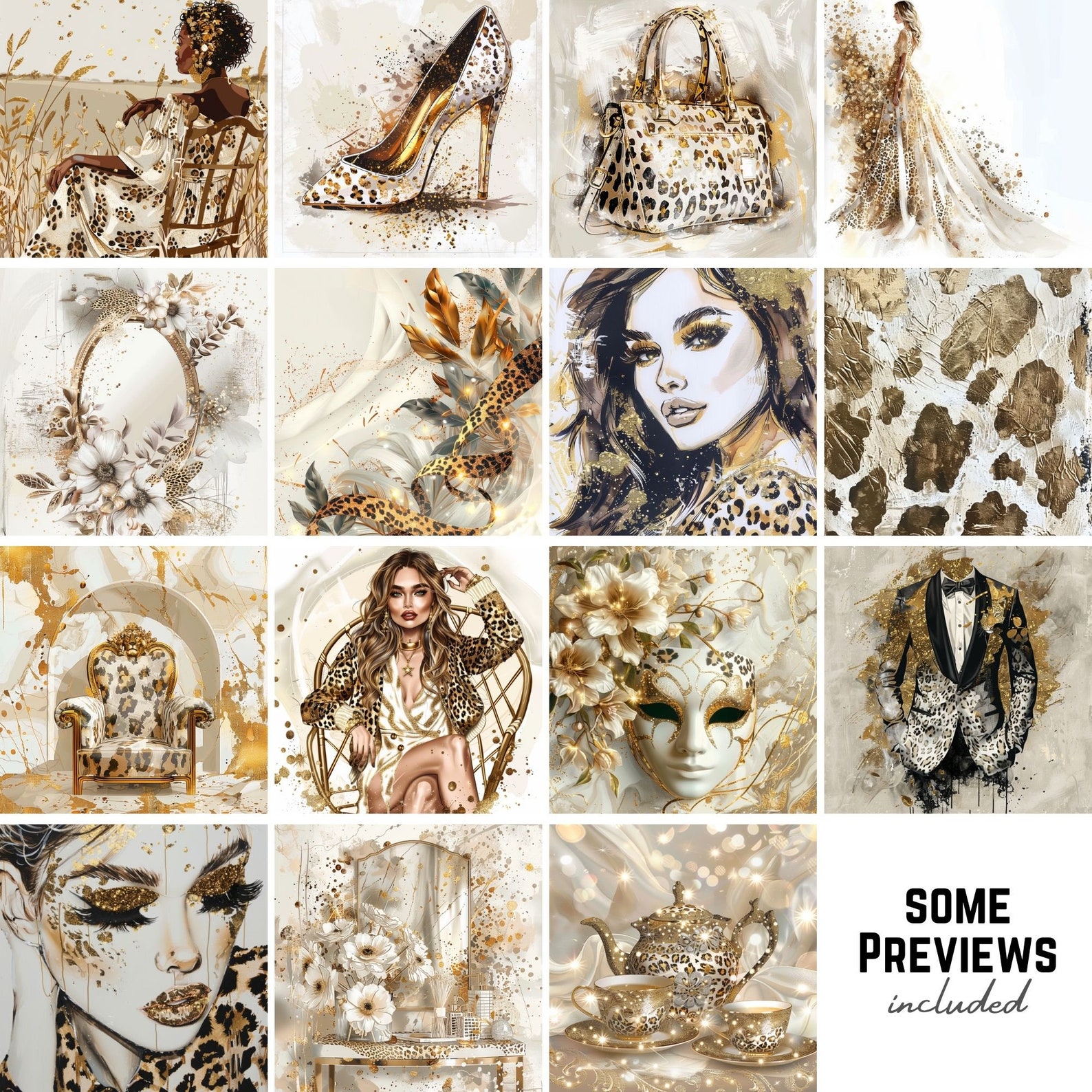 Digital Leopard Paper, Leopard-print, Cheetah, Lady, Digital Paper ...